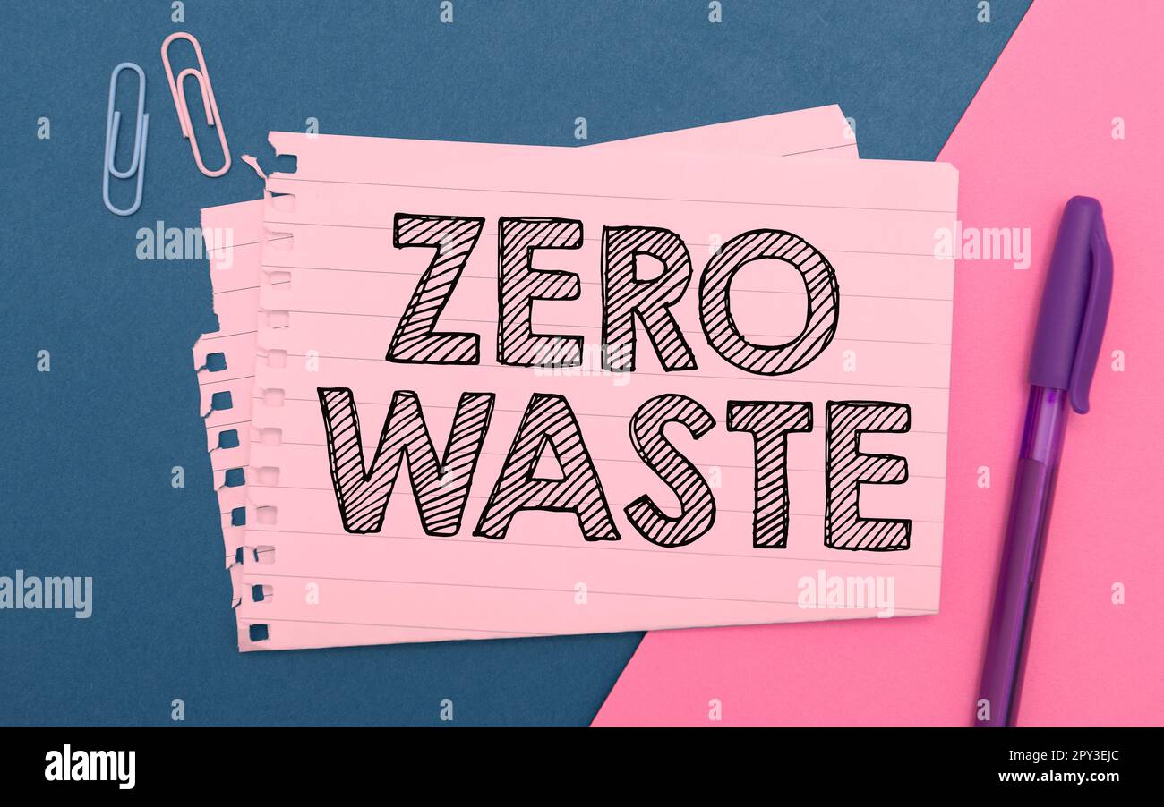 Conceptual display Zero Waste, Internet Concept industrial ...