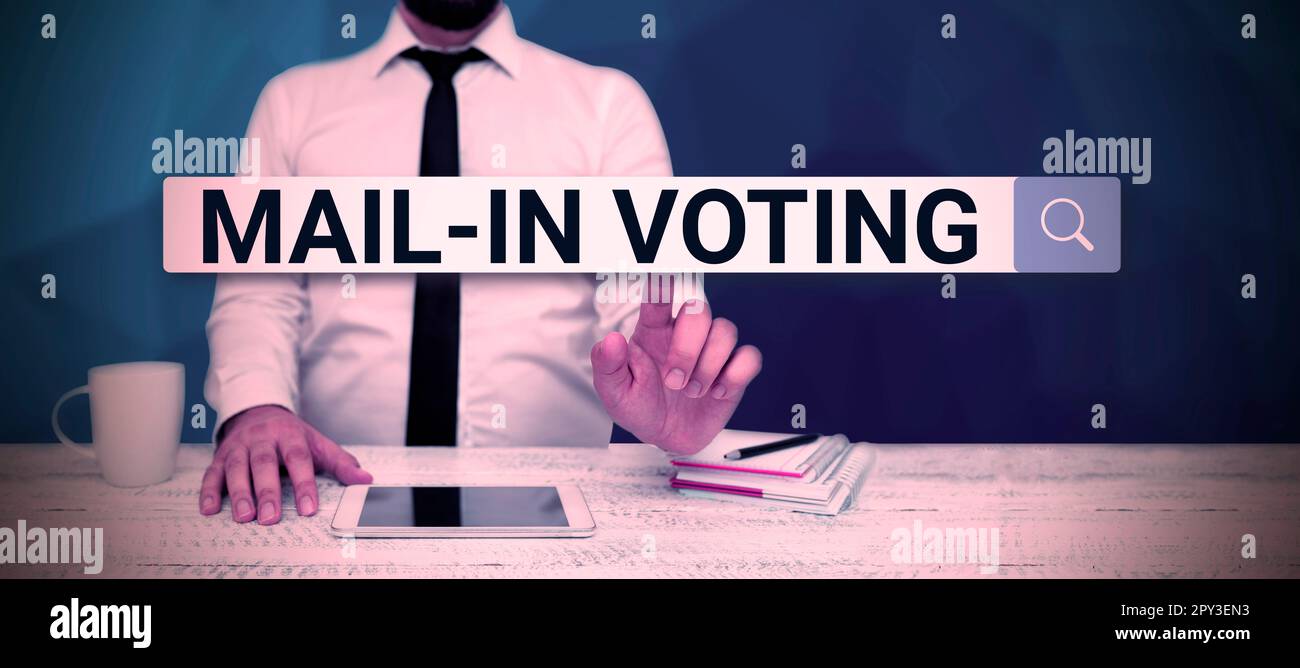 Conceptual display Mail In Voting, Internet Concept voting in an ...