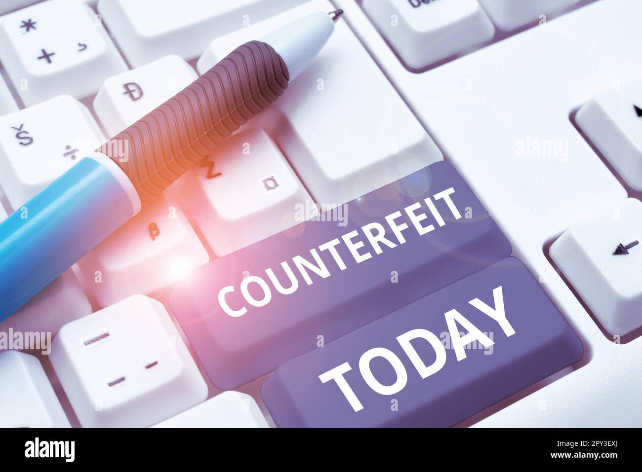 Writing displaying text Counterfeit, Word Written on made in imitation ...