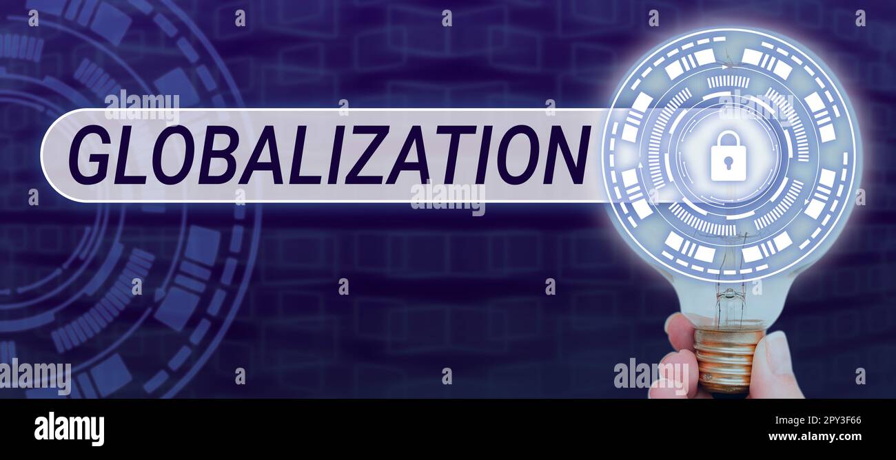 Inspiration showing sign Globalization, Internet Concept development of ...