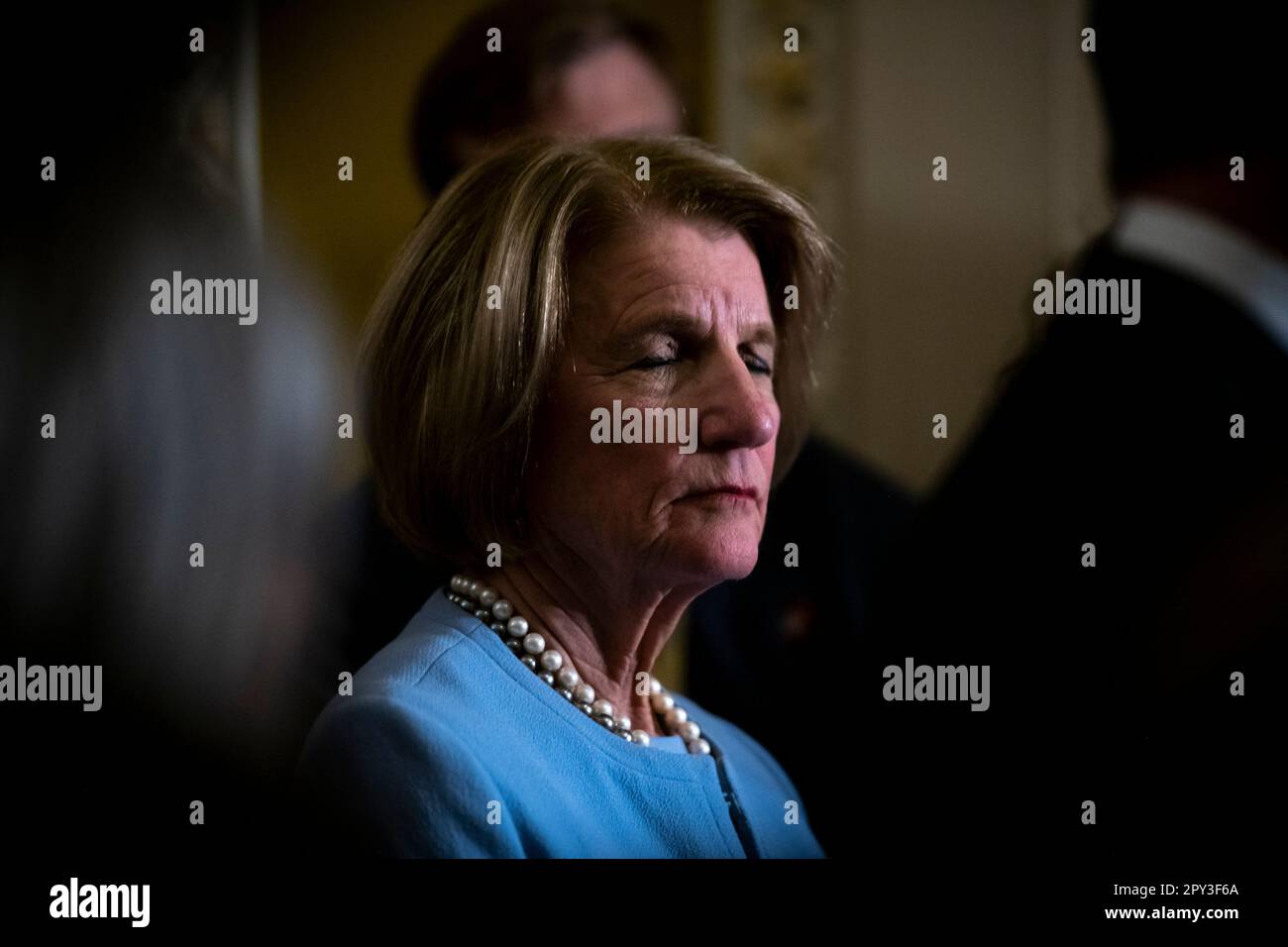 Senator capito press conference hi-res stock photography and images - Alamy