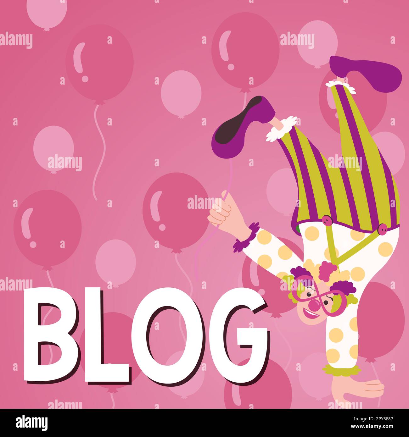 Sign displaying Blog, Business showcase A regularly updated website web page written in ...