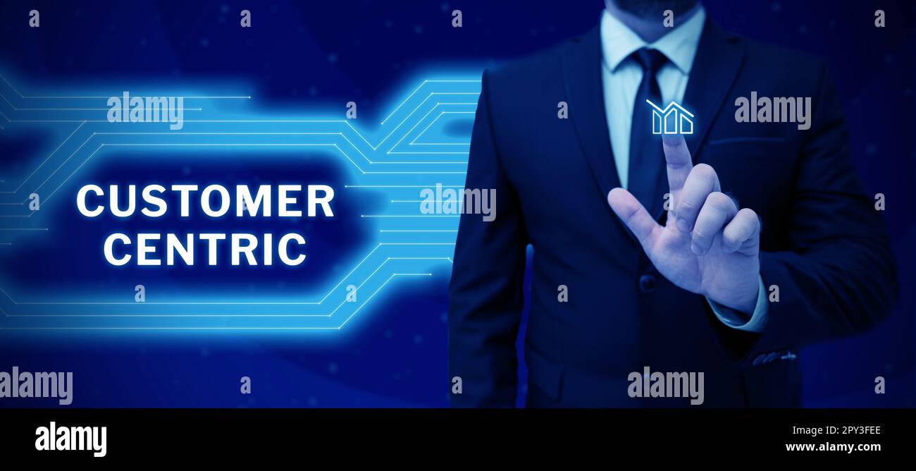 Inspiration Showing Sign Customer Centric Internet Concept Process Of