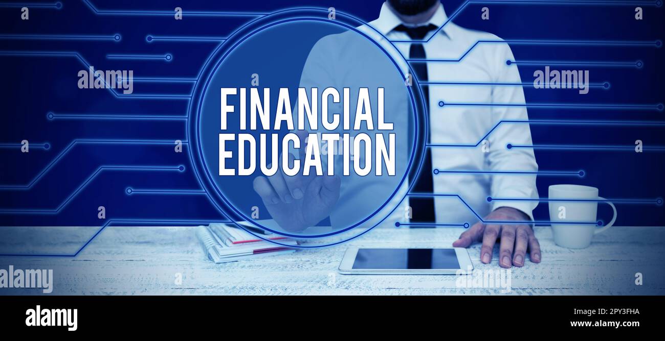 Text sign showing Financial Education, Word for Understanding Monetary ...