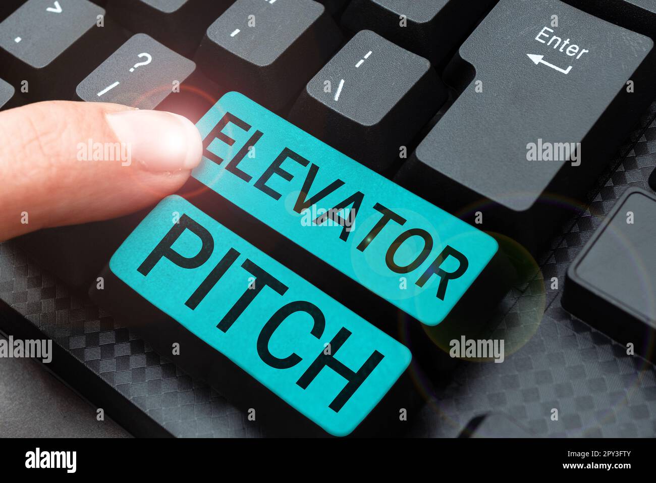 Hand writing sign Elevator Pitch, Concept meaning A persuasive sales ...