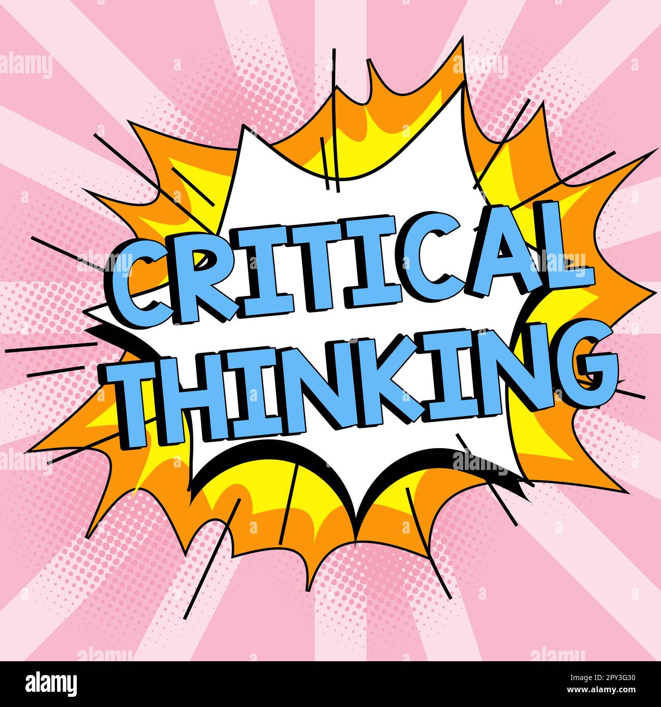 Hand writing sign Critical Thinking, Word Written on sequence of stages ...