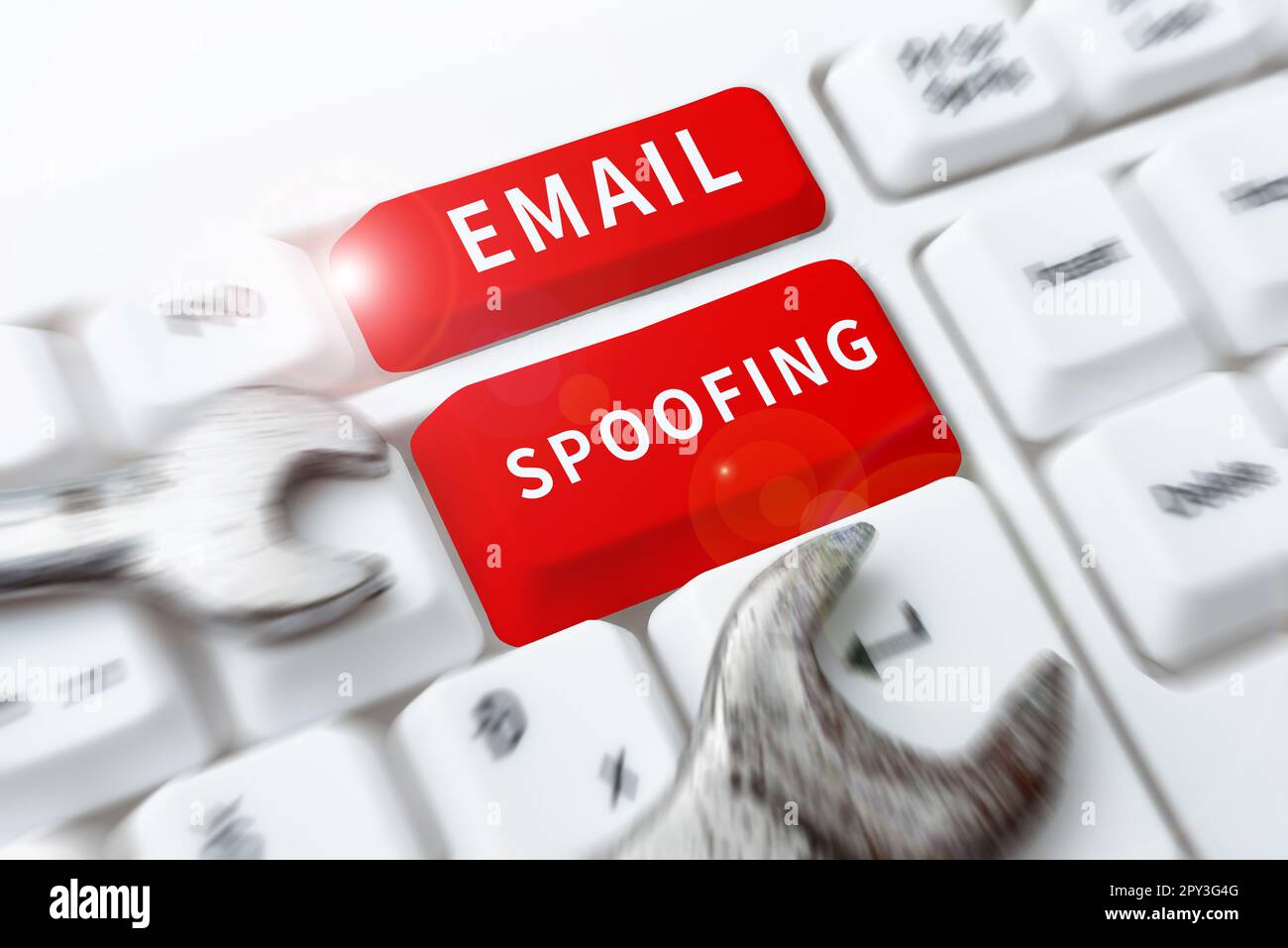 Inspiration showing sign Email Spoofing, Word for secure the access and ...
