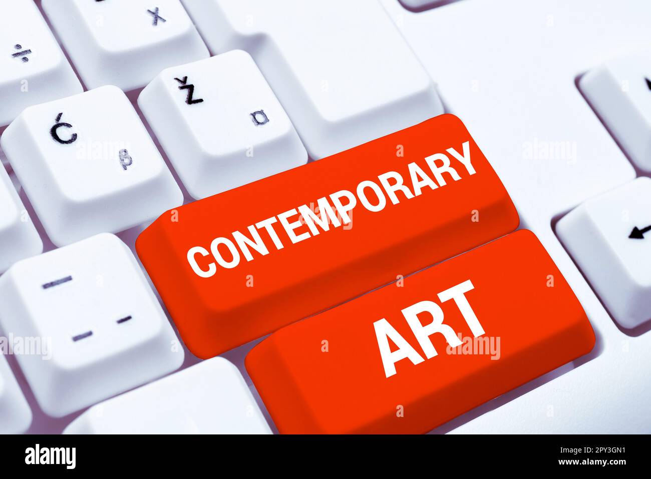 Writing displaying text Contemporary Art, Concept meaning made today by ...