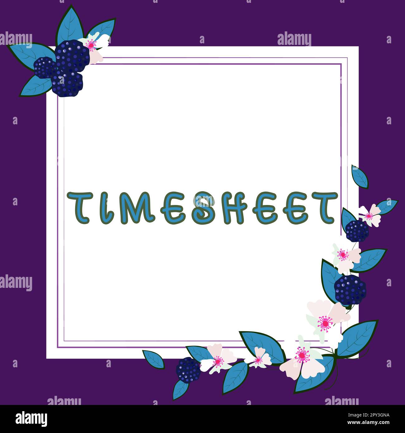 Text sign showing Timesheet, Word for graphical representation of ...