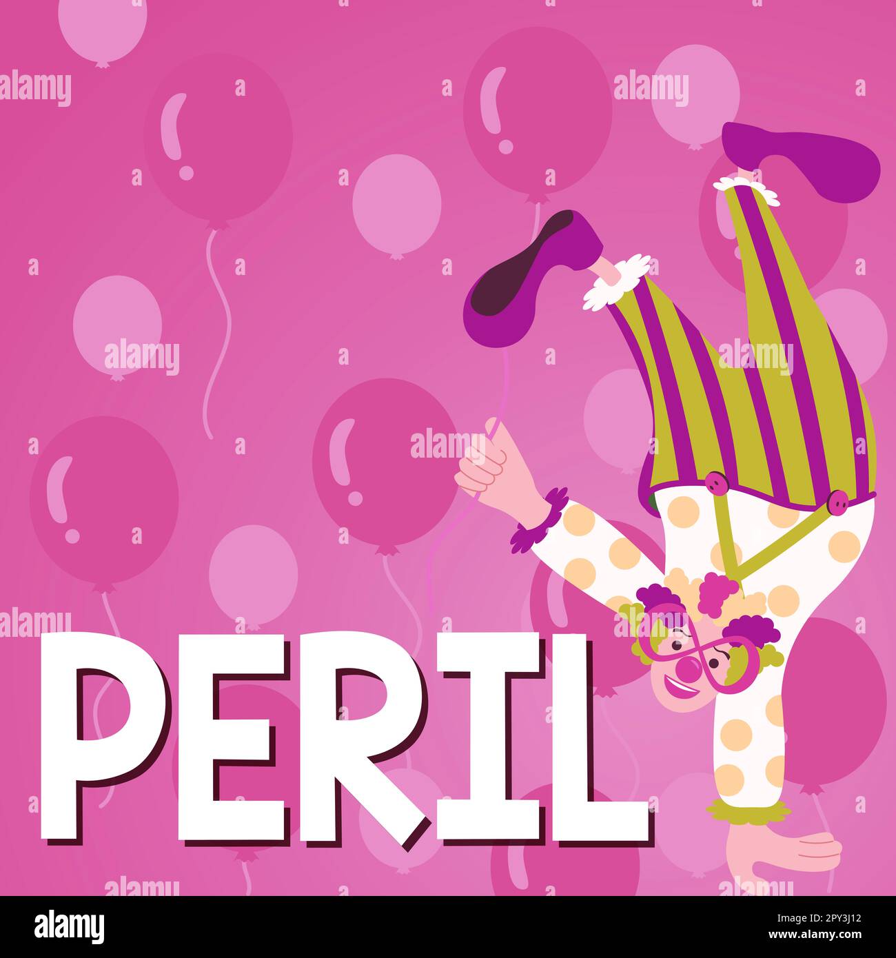 Inspiration showing sign Peril, Business overview indicates something ...