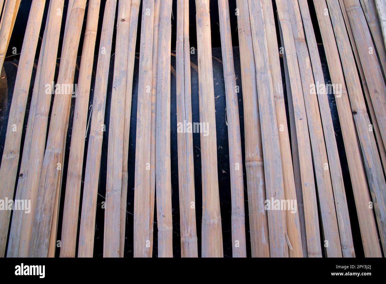 Dirty dry bark bamboo wood texture background for weaving handcraft ...