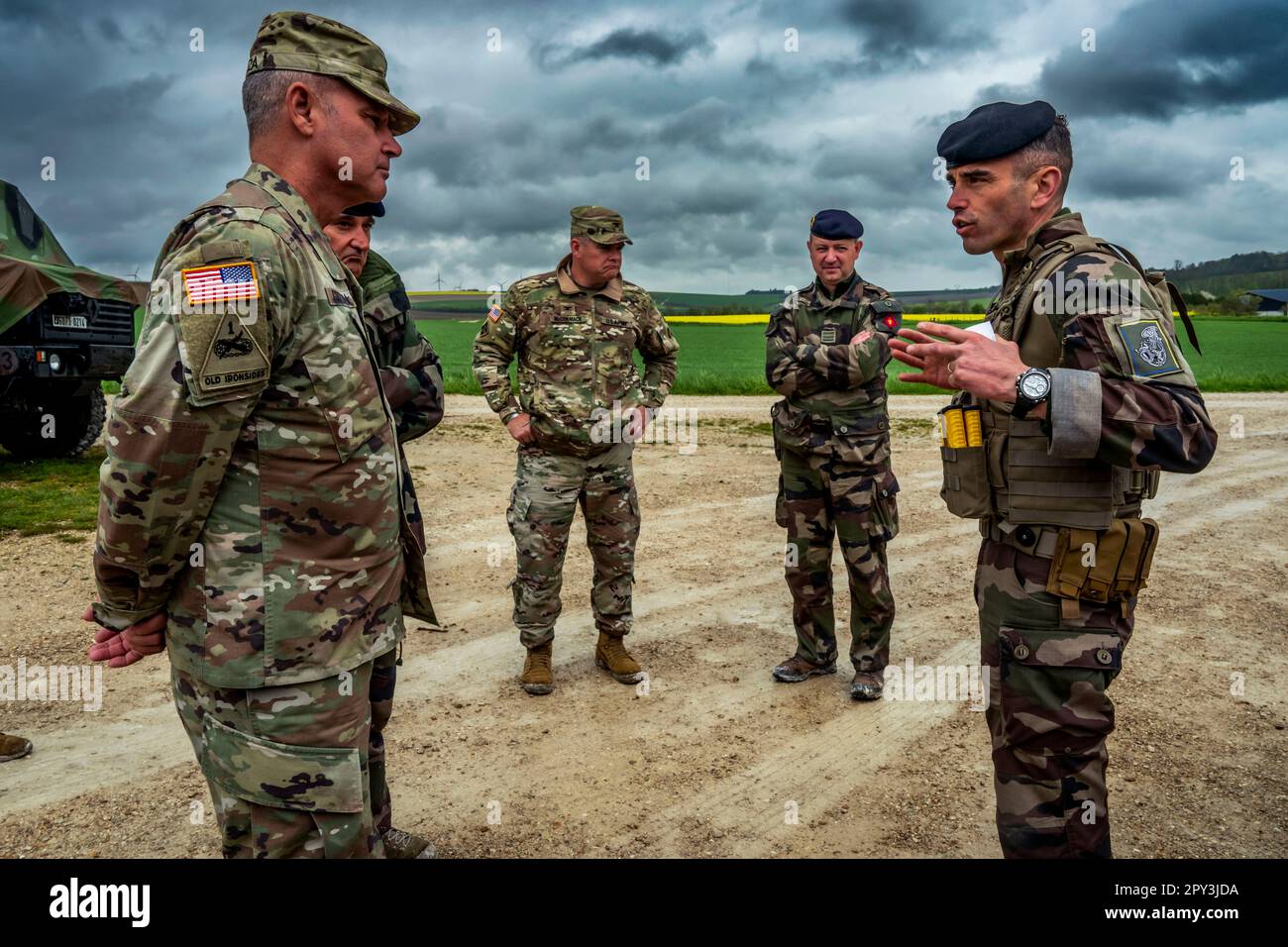 France. 22nd Apr, 2023. Army Maj. Gen. Charles Costanza, the commanding ...