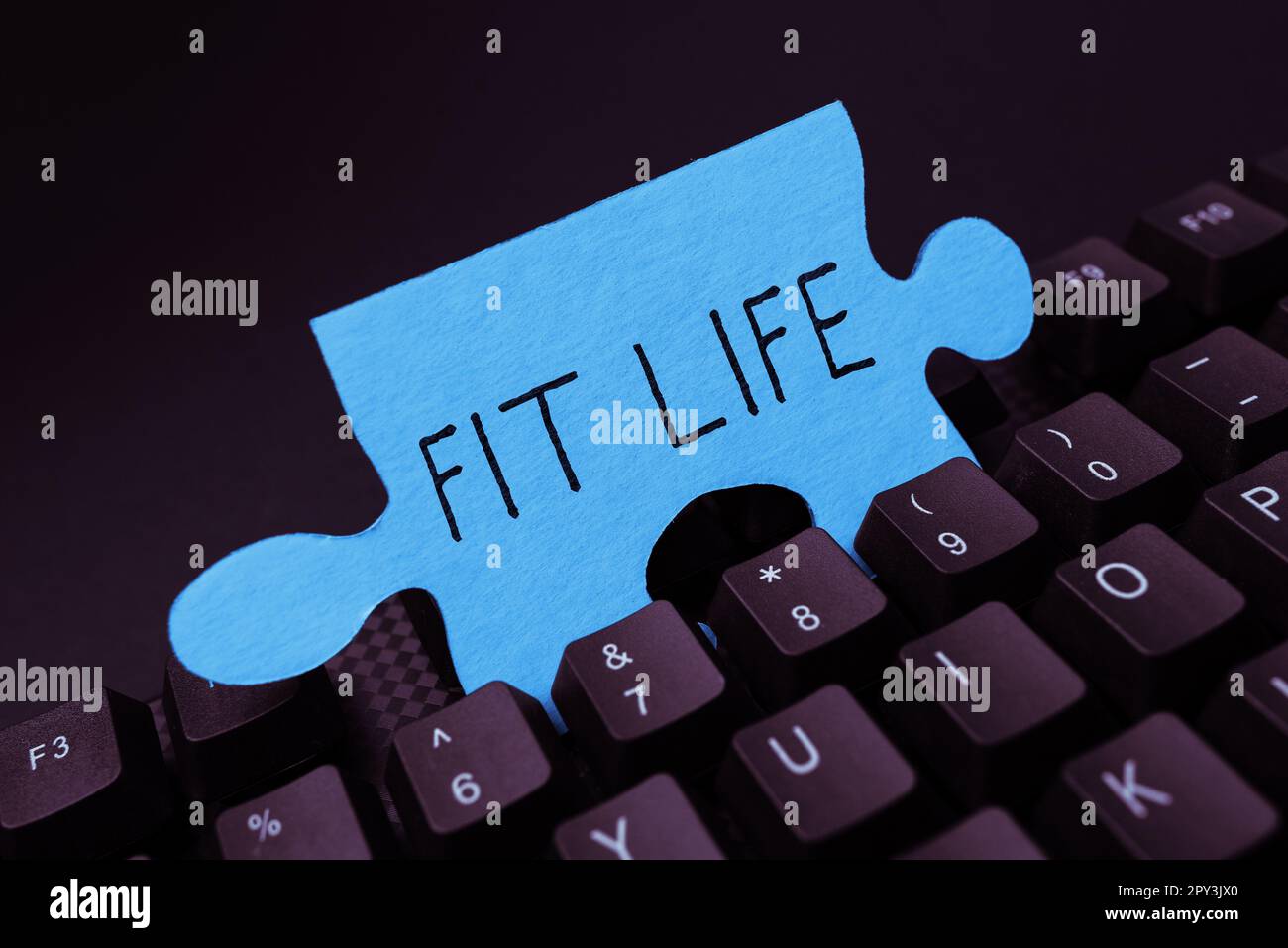 Writing displaying text Fit Life, Concept meaning maintaining a healthy ...