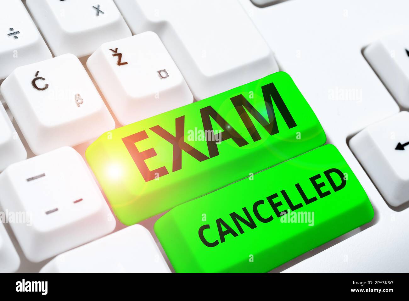 Sign displaying Exam Cancelled, Word Written on the precise predictions ... Sign displaying Exam Cancelled, Word Written on the precise predictions ...