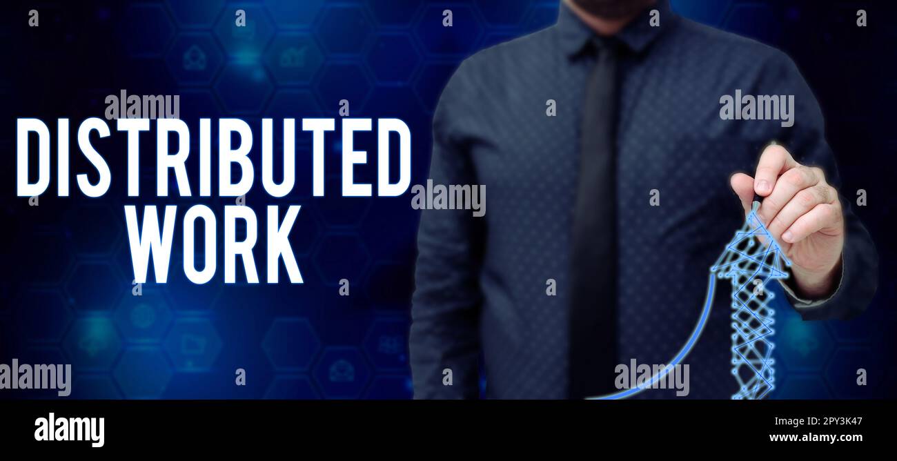 Conceptual caption Distributed Work, Concept meaning practiced by ...