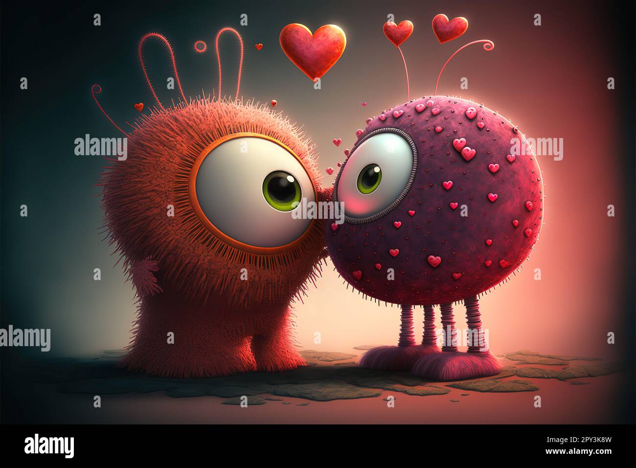 Valentines day monster hi-res stock photography and images - Alamy