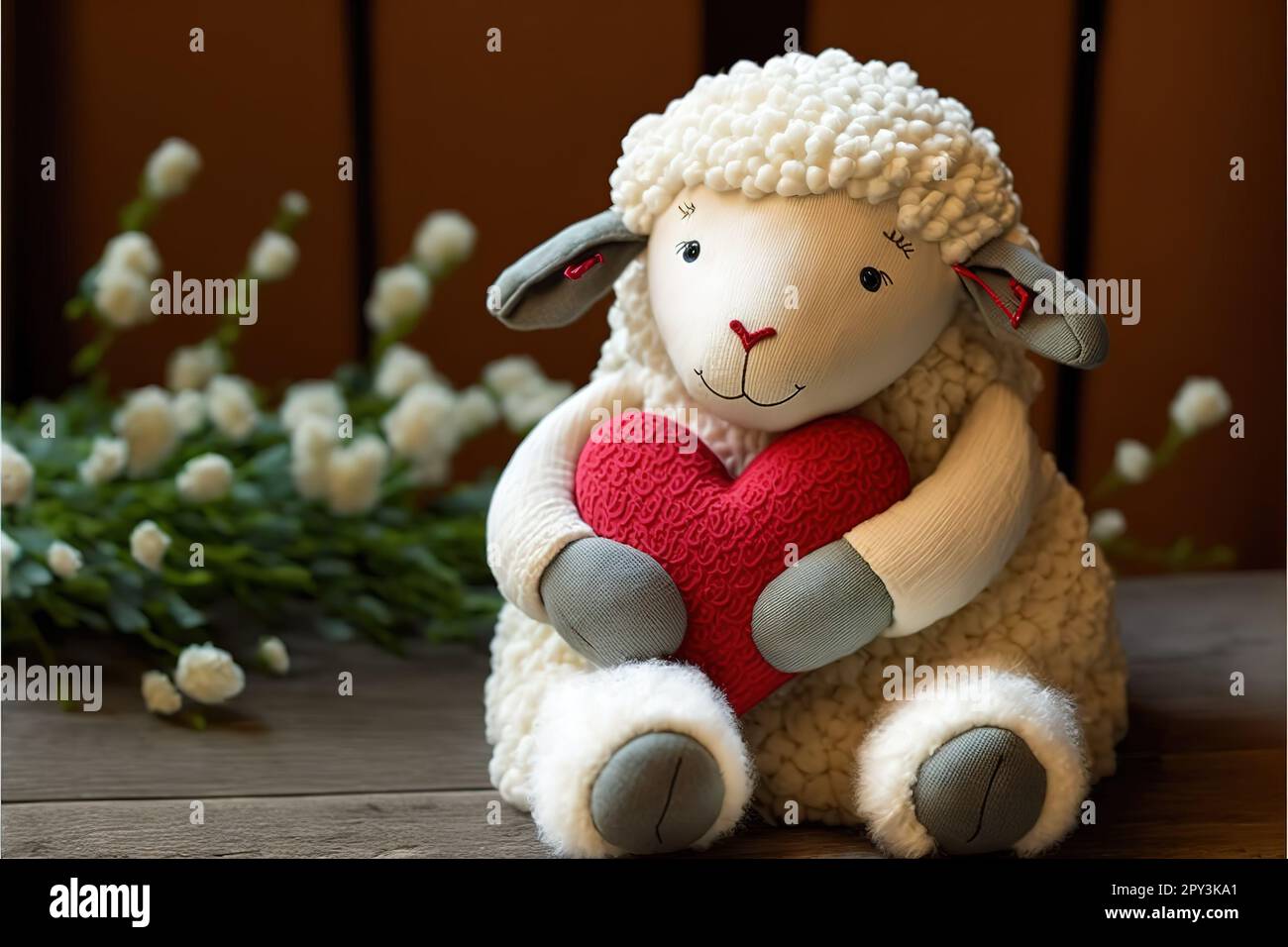 Cute stuffed animals for valentine's day. Adorable sheep stuffed animal ...