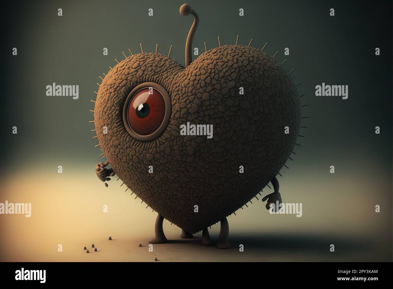 Heart Shaped Character Stock Photo - Alamy