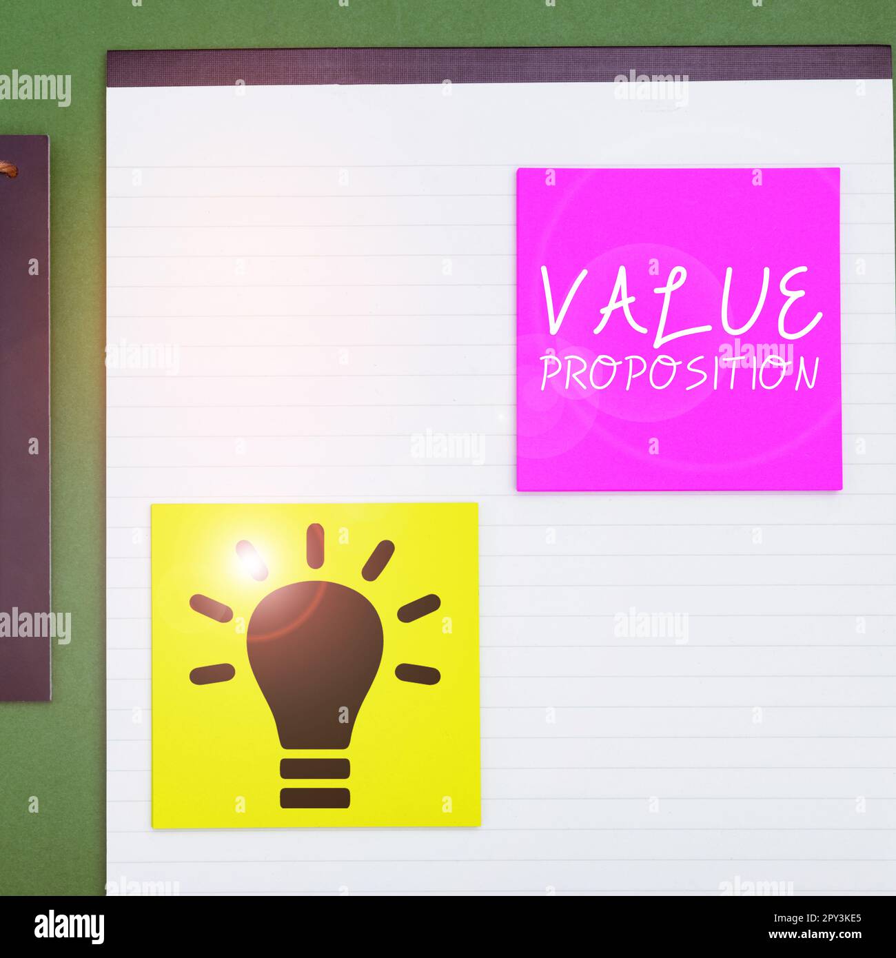 Handwriting text Value Proposition, Concept meaning service make ...