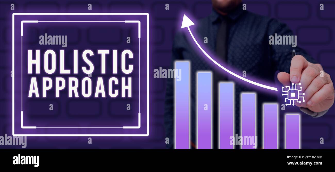 Writing displaying text Holistic Approach, Concept meaning ...