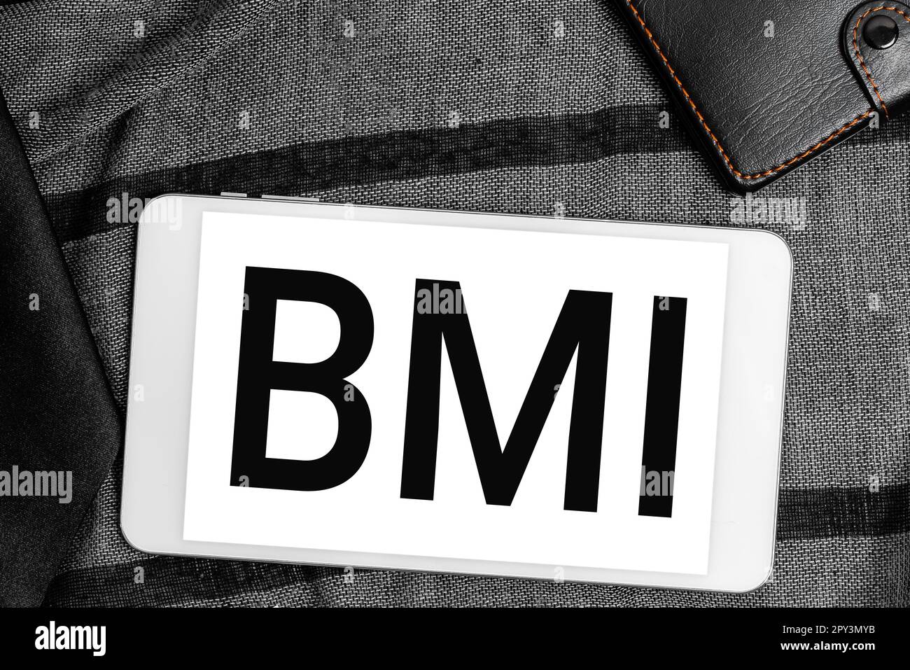 Text sign showing Bmi, Internet Concept Method of estimating body fat ...