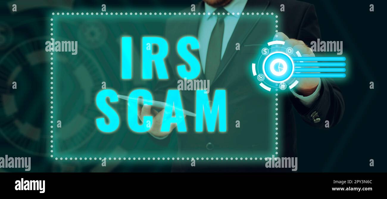 Conceptual display Irs Scam, Conceptual photo targeted taxpayers by ...