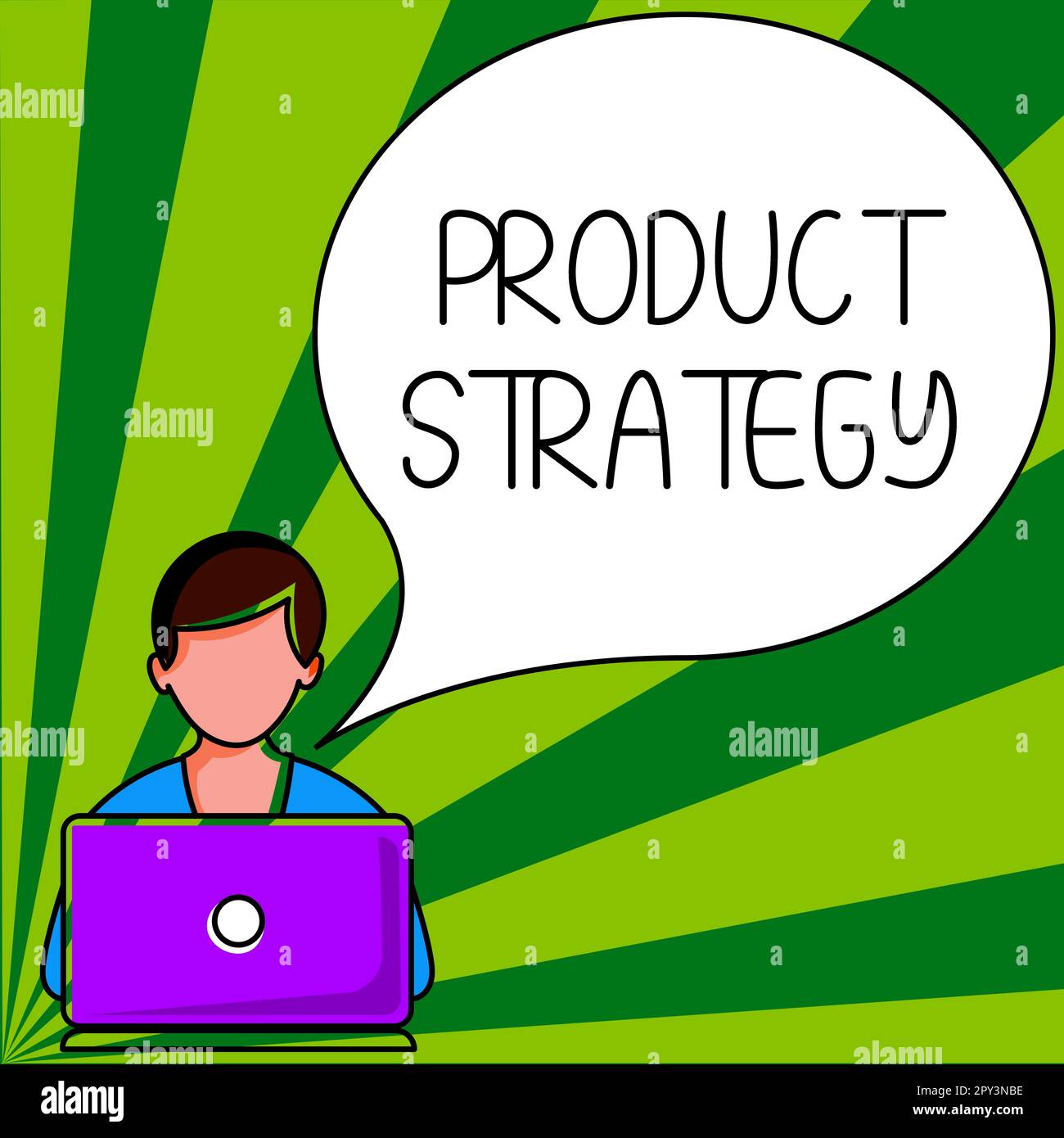 Text caption presenting Product Strategy, Word for long term plan ... Text caption presenting Product Strategy, Word for long term plan ...