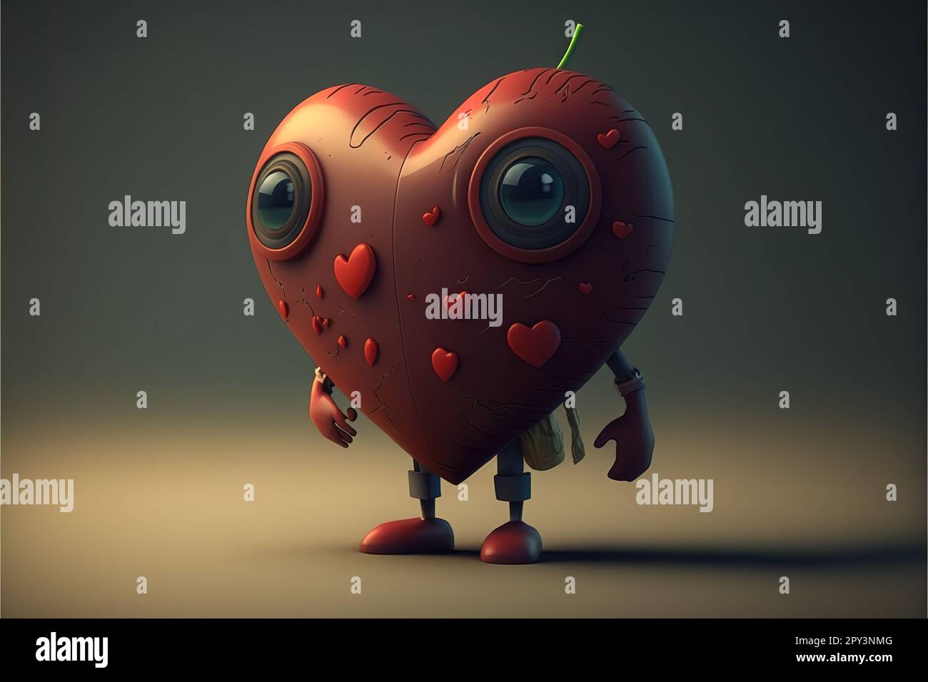 Heart Shaped Character Stock Photo - Alamy