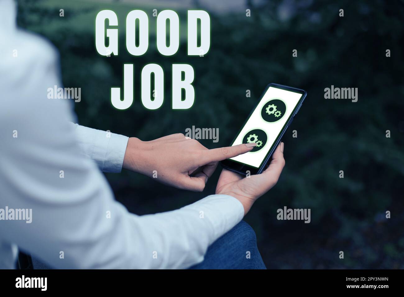 Conceptual display Good Job, Business idea encourage someone for his ...