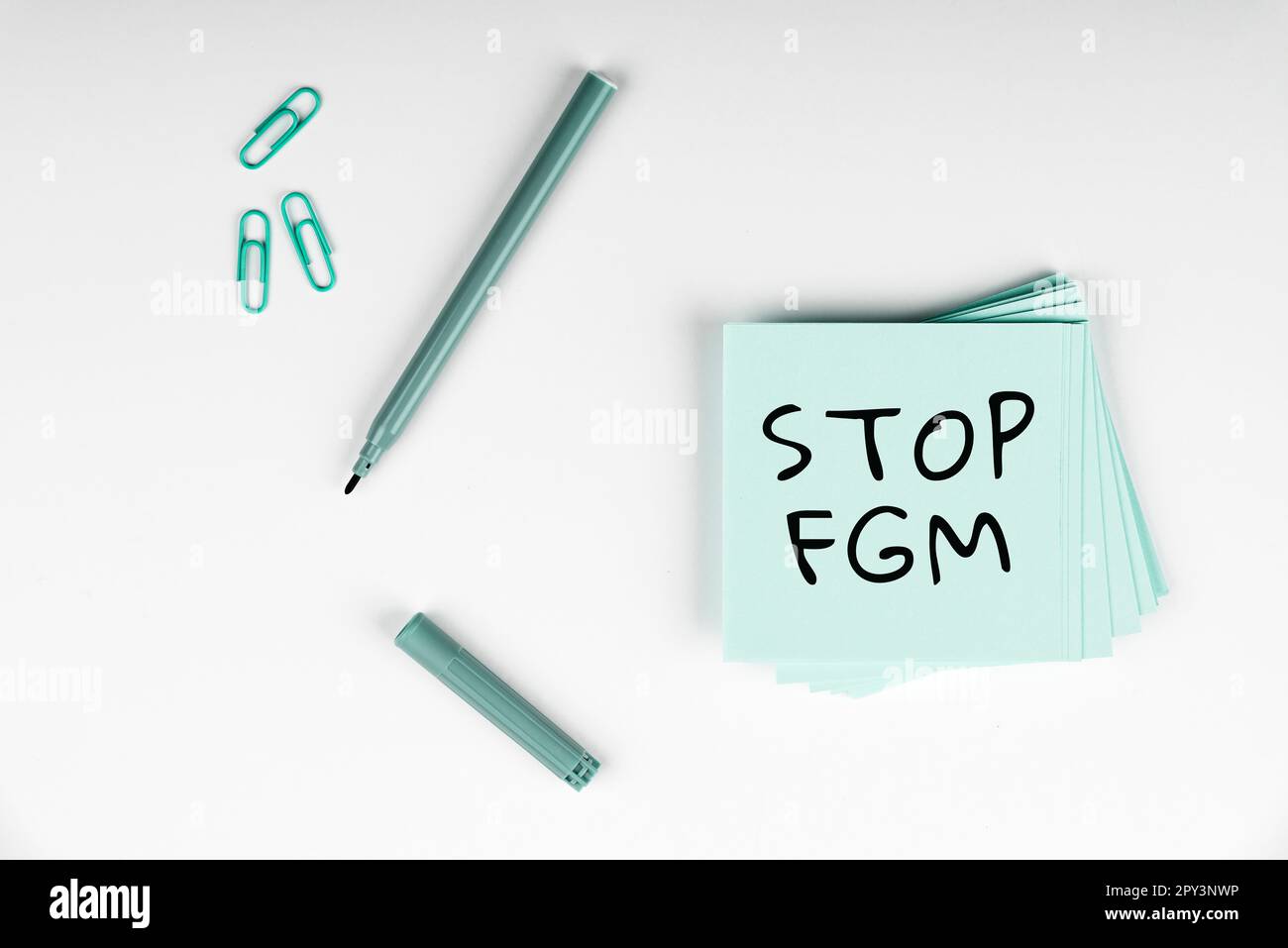 Writing displaying text Stop Fgm, Word Written on Put an end on female ...