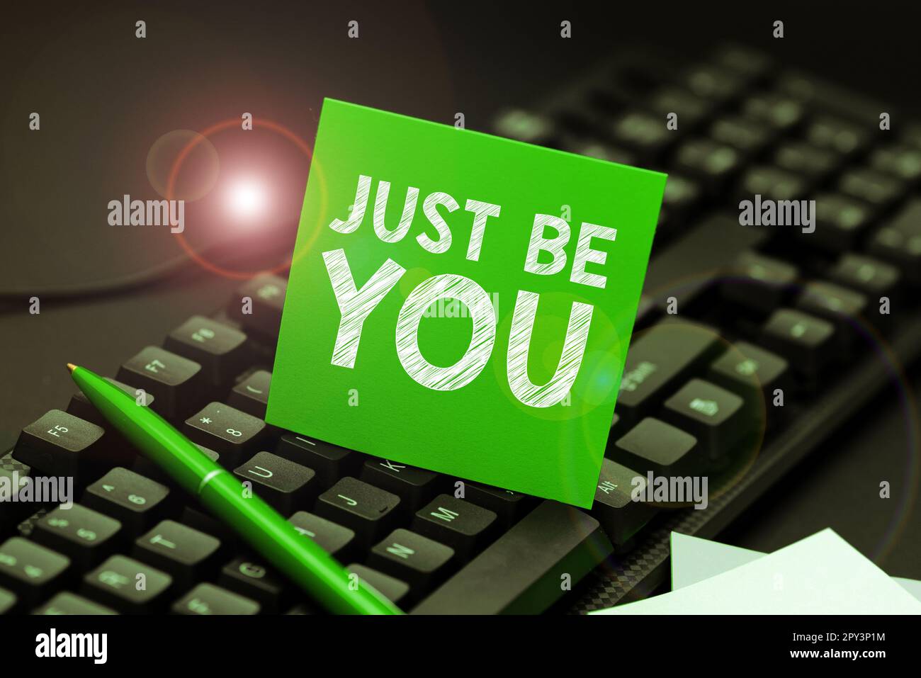 Conceptual caption Just Be You, Word Written on Keep being authentic ...