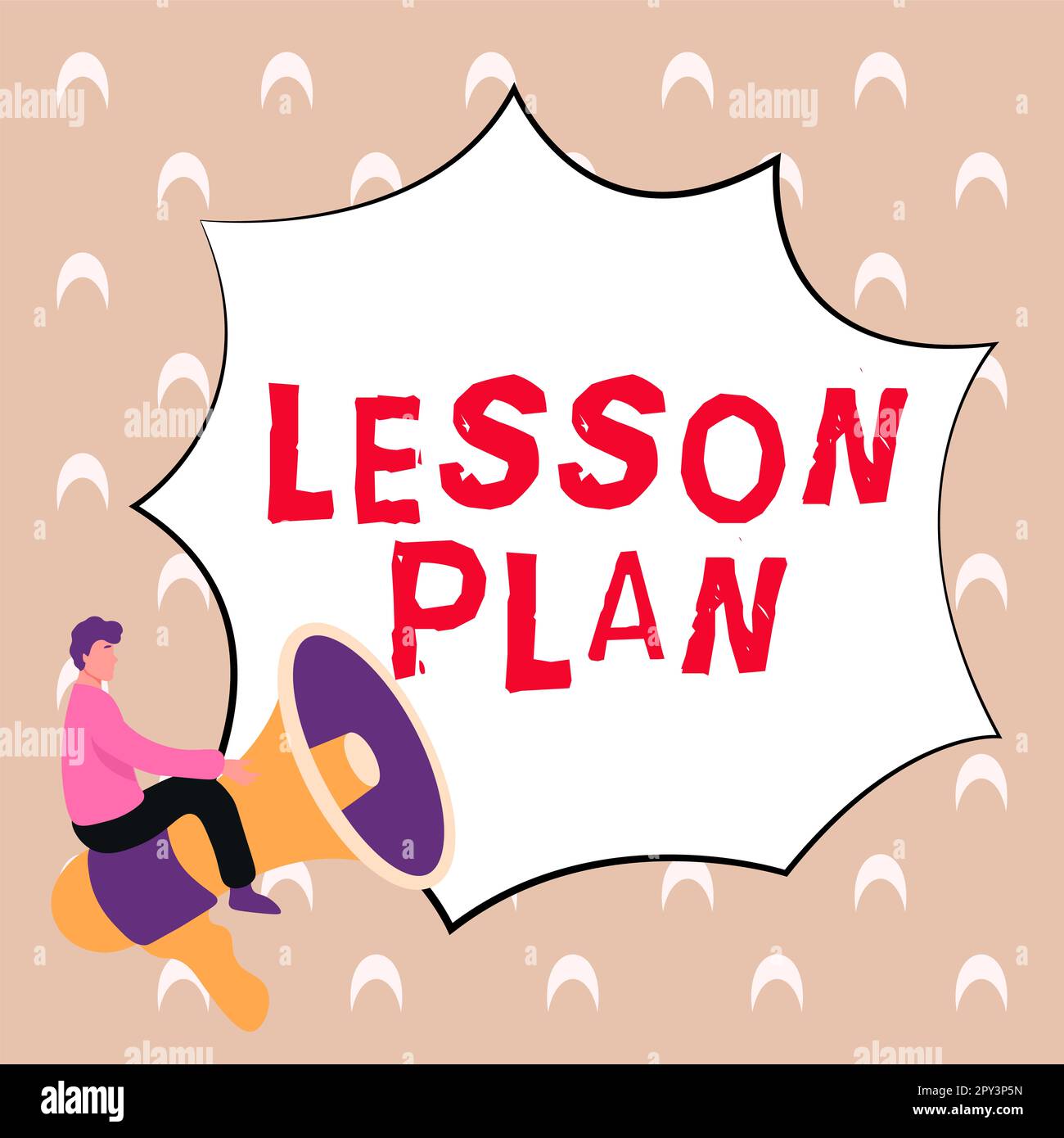 Hand writing sign Lesson Plan, Business showcase a teacher's detailed ...