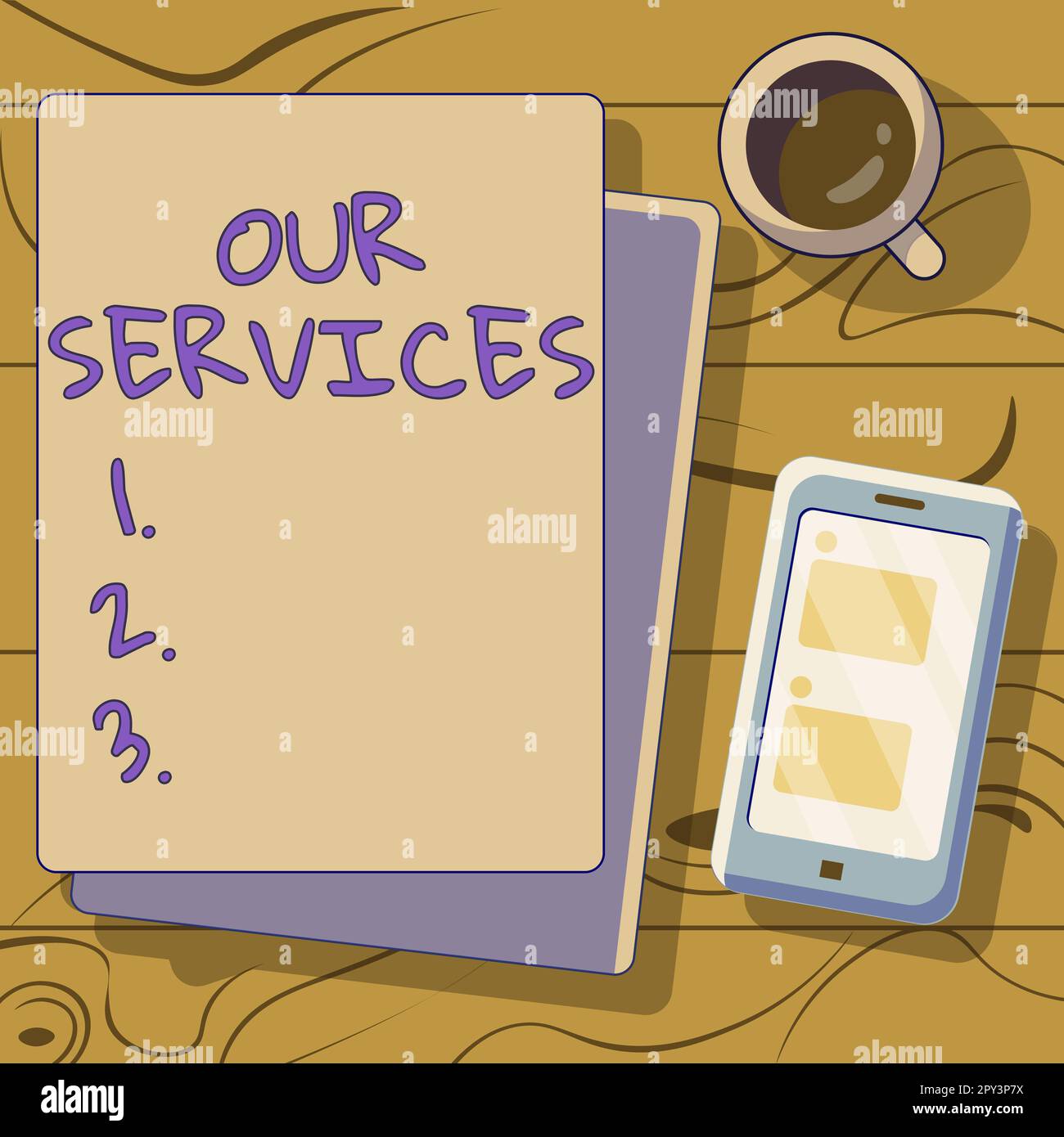 Sign displaying Our Services, Business idea The occupation or function ...
