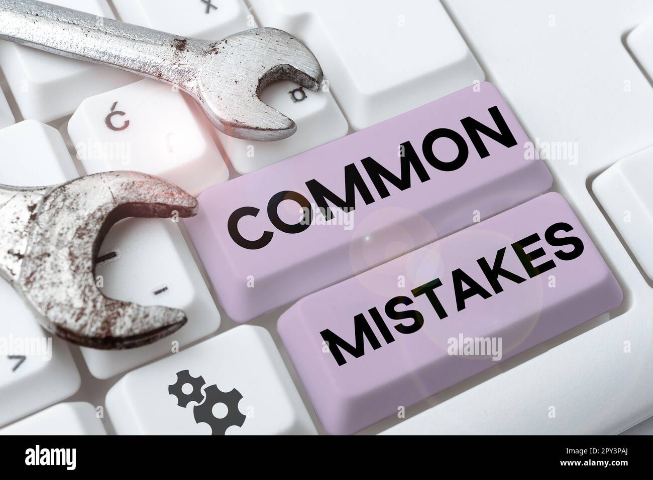 Text sign showing Common Mistakes, Word for actions that are often used ...