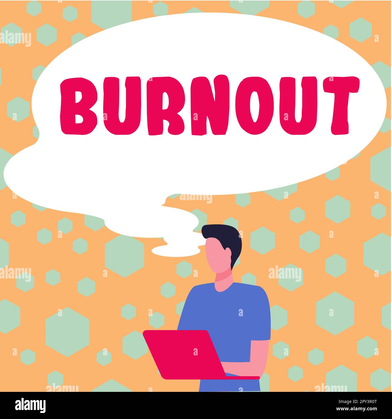 Writing displaying text Burnout, Word Written on Feeling of physical ...