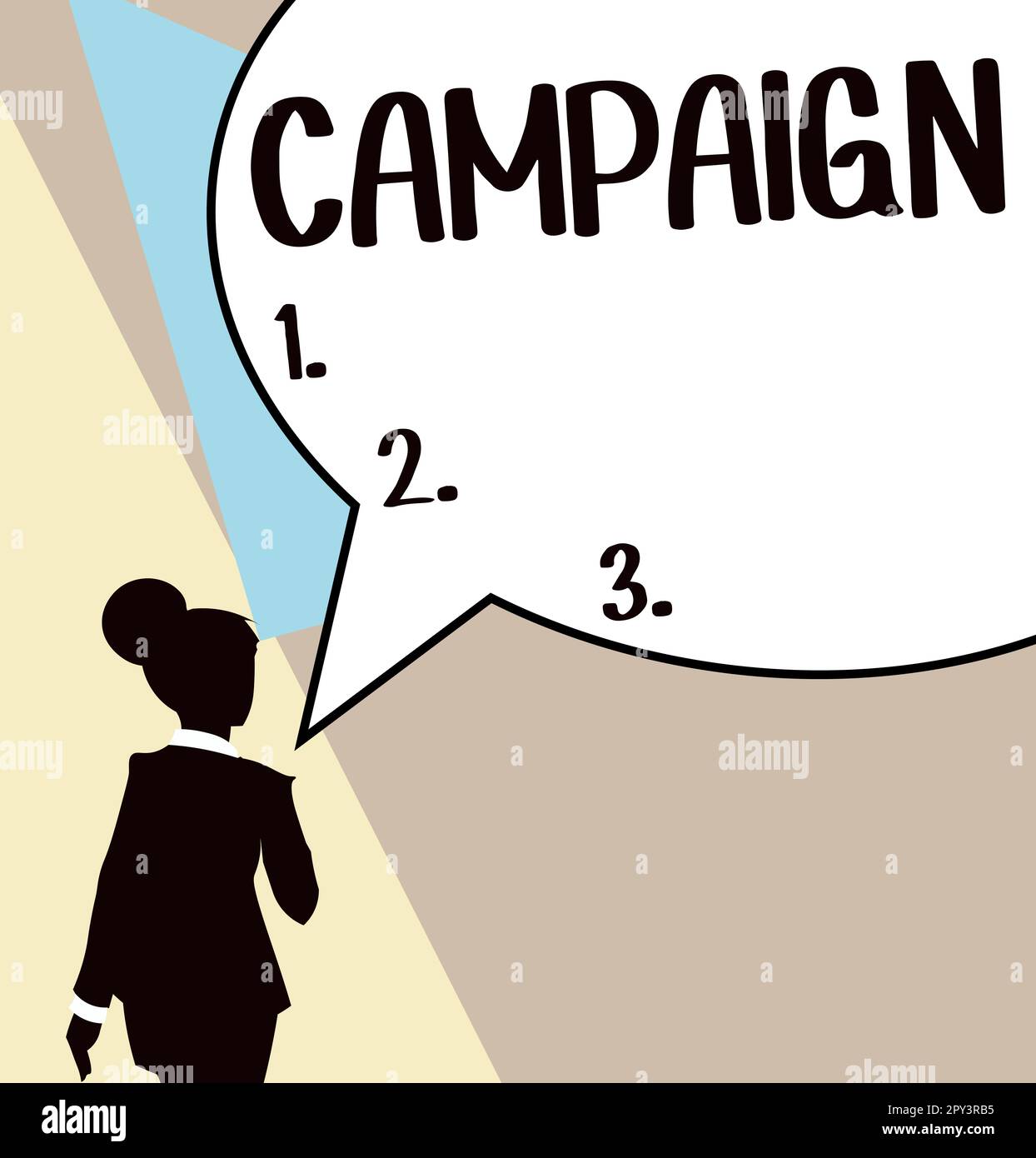 Conceptual caption Campaign, Word for organized course of action to ...