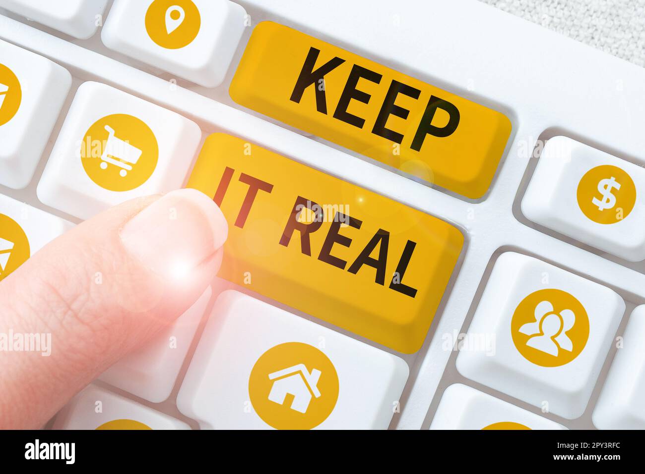 Handwriting text Keep It Real, Word for Be yourself honest authentic ...