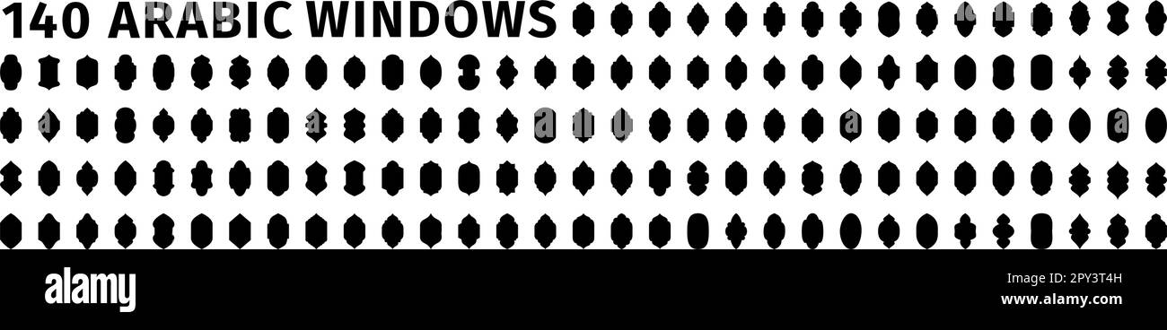 140 vintage arabic windows. Traditional ornamental windows. Arabic ...