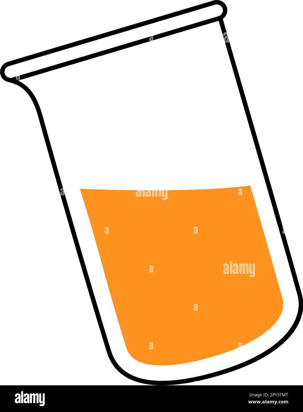 Laboratory glass beaker icon. Laboratory glass equipment silhouette. Vector illustration Stock ...