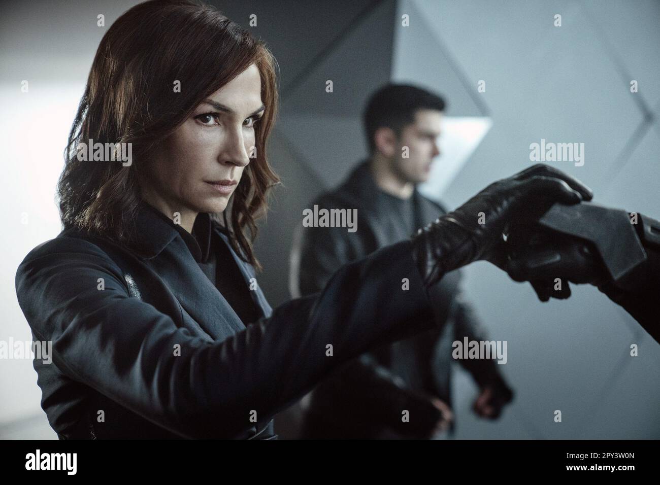 KNIGHTS OF THE ZODIAC, from left: Famke Janssen, Diego Tinoco, 2023. ph ...