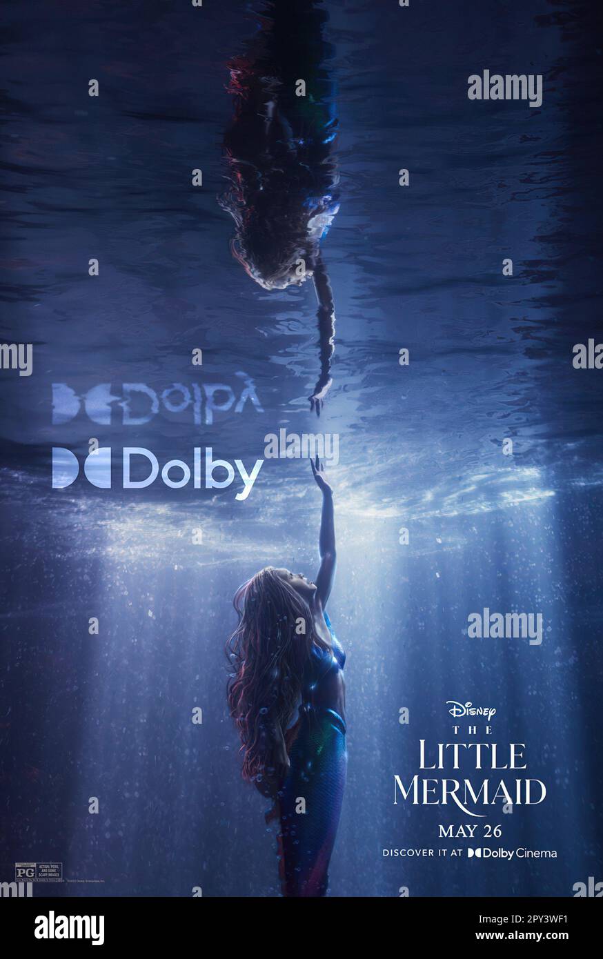 THE LITTLE MERMAID, US Dolby poster, Halle Bailey as Ariel, 2023 ...