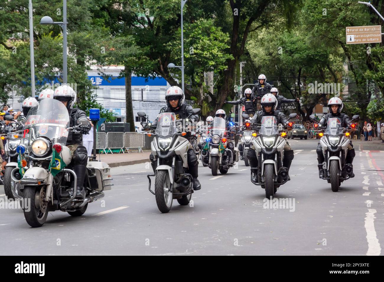Salvador, Bahia, Brazil - September 07, 2022: Bahia Military Polices ...