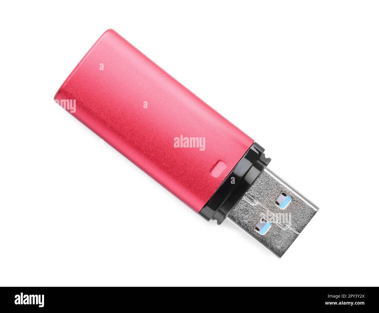 Pink usb flash drive isolated on white Stock Photo - Alamy