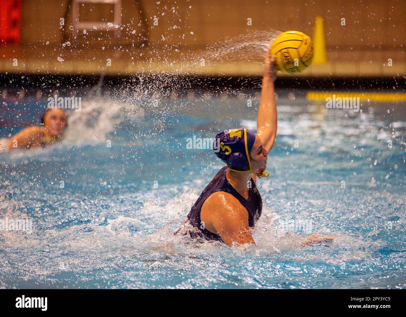 Women's college water polo match at Princeton, NJ Stock Photo - Alamy