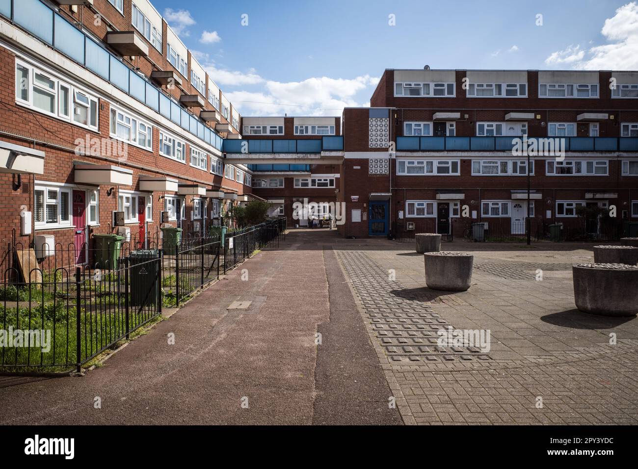 Low rise council flats. 1960's / 70s housing estate in Custom House ... Low rise council flats. 1960's / 70s housing estate in Custom House ...