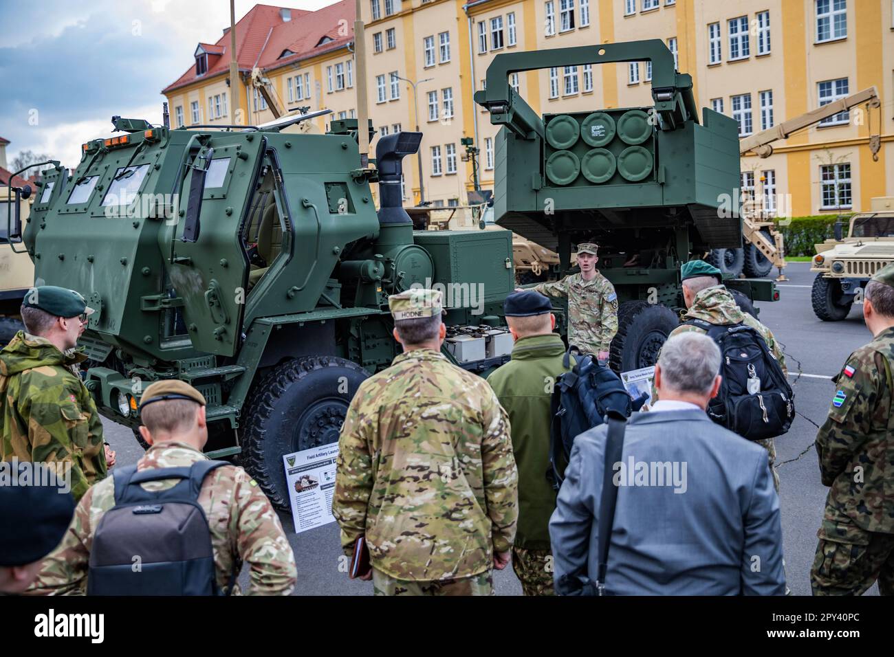 Torun, Poland. 18th Apr, 2023. U.S. and NATO senior military leaders ...