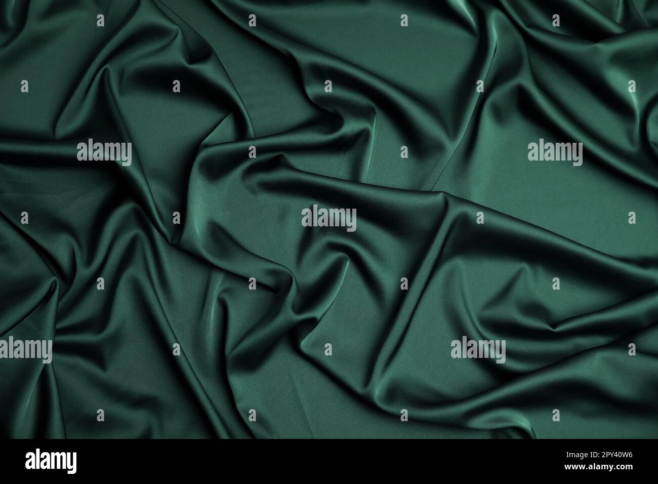 Dark Green Silk Fabric