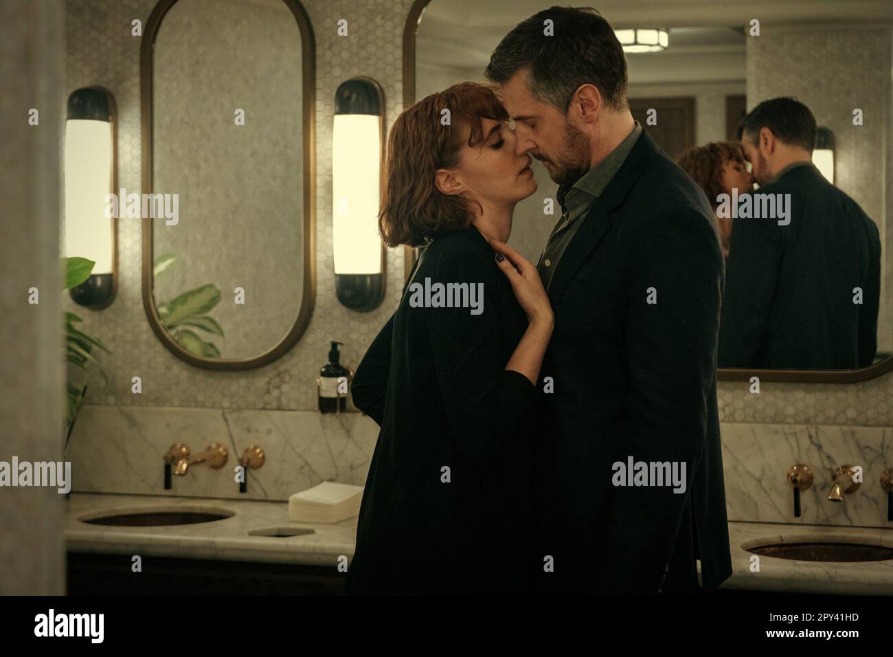 OBSESSION, from left: Charlie Murphy, Richard Armitage, (Season 1, aired Apr. 13, 2023). photo ...