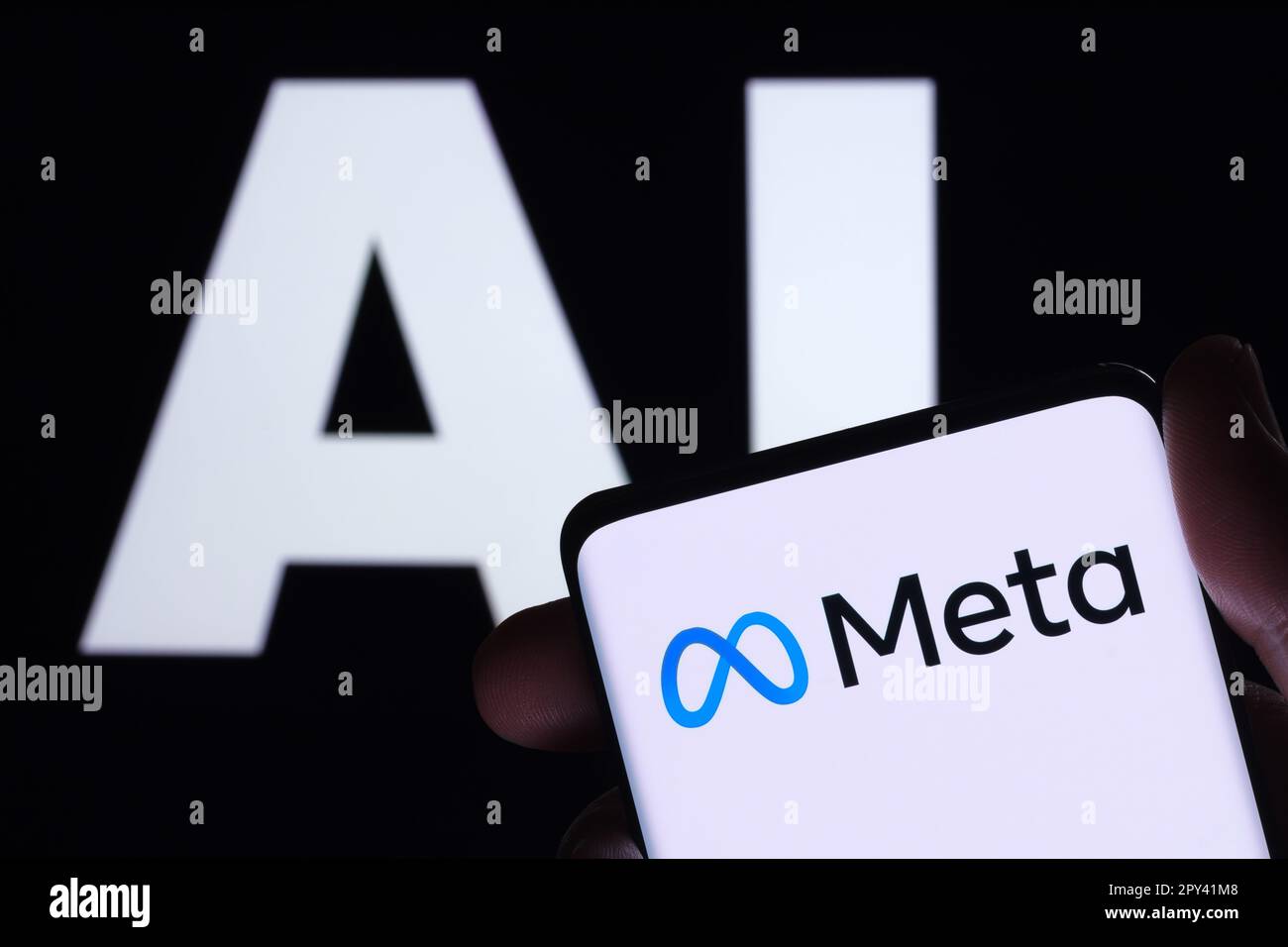 Meta logo hi-res stock photography and images - Alamy