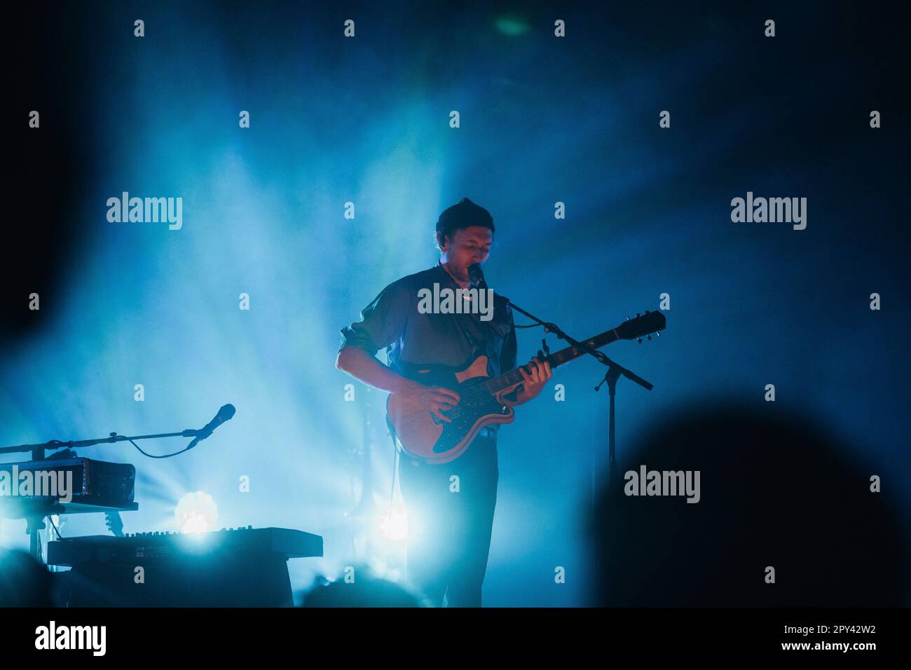 London, UK. 30th April 2023. Novo Amor performing at the Barbican Hall ...